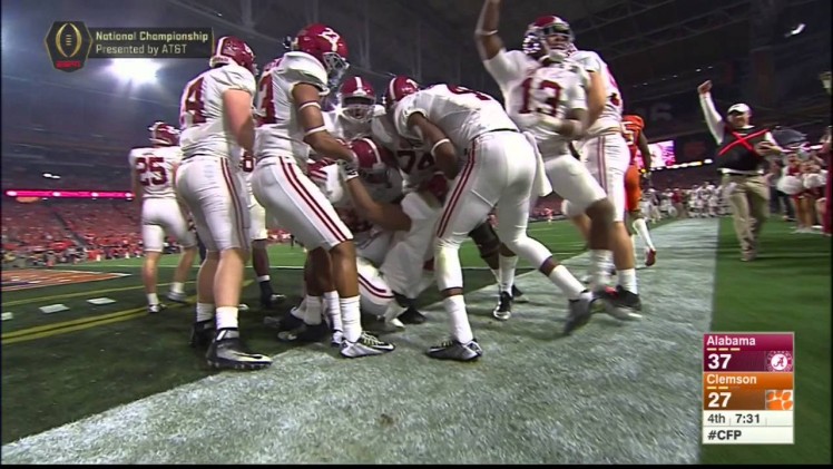 Alabama’s Kenyan Drake goes 95 yards for kick return TD - Fanatics View ...